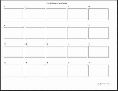 Photoshop Storyboard Template