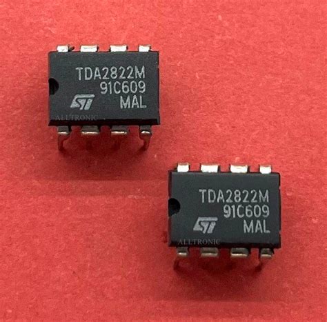Audio Power Amplifier Ic Tda2822m Dip8 Stm Alltronic Computer Singapore