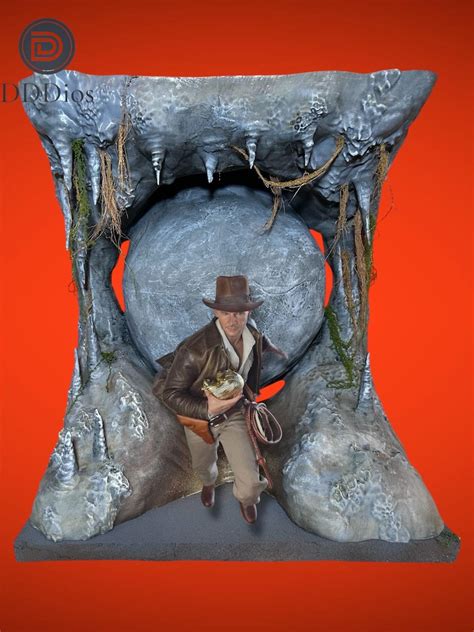Raiders Boulder Diorama For Indiana Jones Hot Toys 16 Scale Etsy