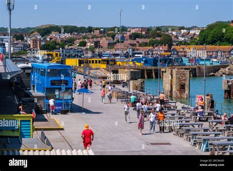 Folkestone Uk 9 July 2023 Outdoor Dining Terrace Folkestone