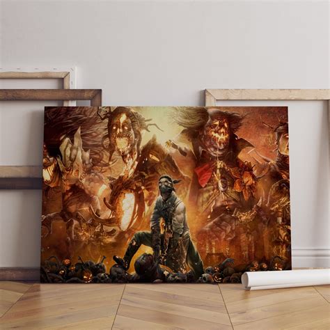Dead By Daylight Poster Rolled Canvas Print Gaming Room Etsy