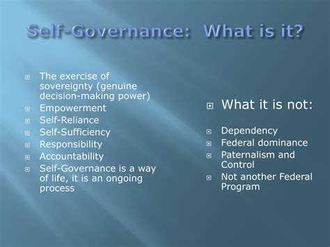 Ppt Self Governance The Path To Solutions Powerpoint Presentation
