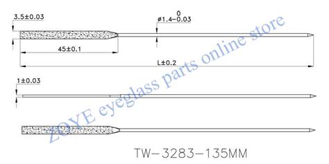 Metal Wire Without Hinge For Enforcing Plastic Eyewear Temples Arms 135mm Length Zoye Eyeglass