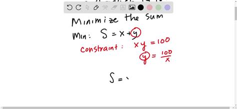 Solved Find The Positive Numbers Whose Products Is 100 And Whos Sum Is Smallest Possible