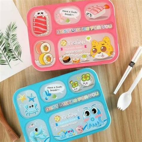 Jual Tempat Makan Yoye Besar Anti Tumpah Dan Campur 1000ml Lunch Box