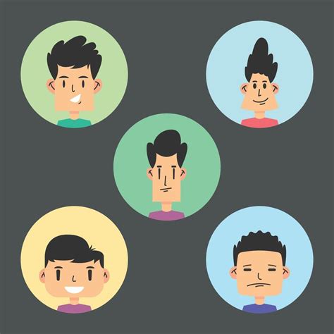 Flat Character Avatar Collection 67403908 Vector Art At Vecteezy