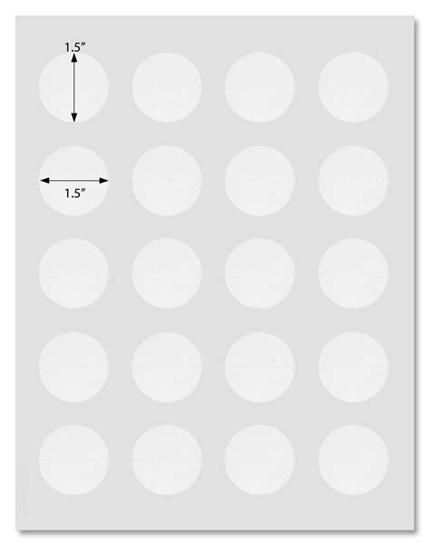 1 5 In Circle Template