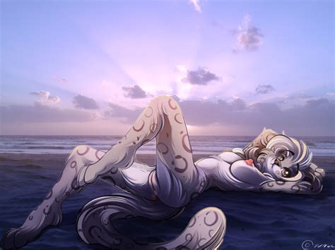 Rule 34 Anthro Anus Areola Arm Above Head Beach Breasts Brown Eyes