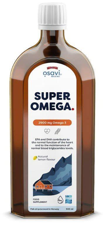 Osavi Super Omega 2900mg Omega 3 Liquid With Lemon Flavour For Heart