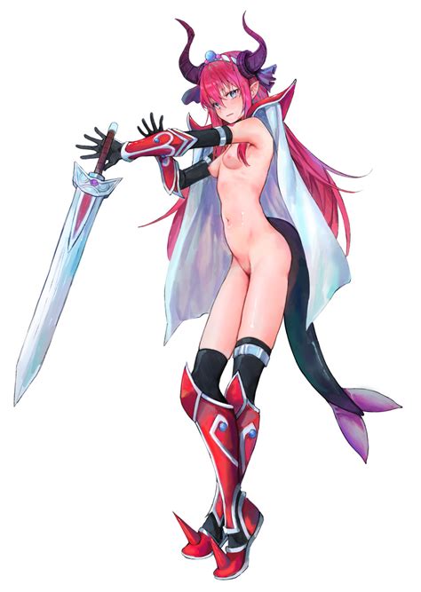 Rule 34 1girls Blush Boots Breasts Cape Dragon Girl Dragon Horns Dragon Tail Elbow Gloves