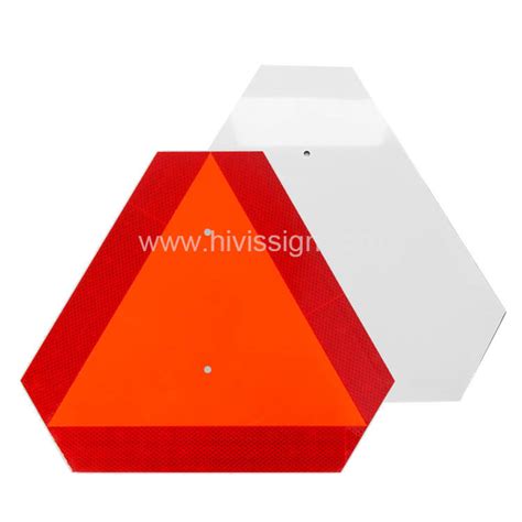 Slow Moving Vehicle Triangle Sign Custom Manufacturing Supplier