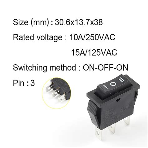KCD3 Boat Rocker Switch - Reliable ON-OFF-ON Control