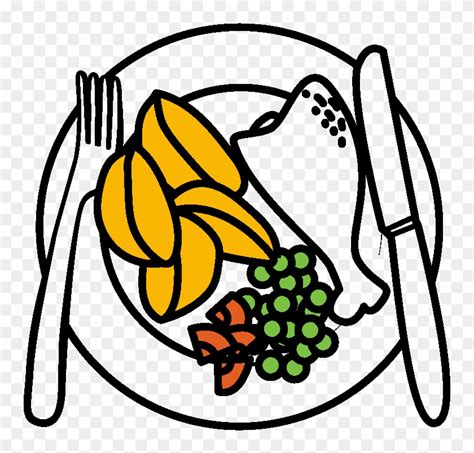 Plate Of Food Clipart