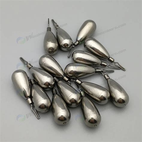 Large Gamme De Tailles Poids De Pêche De Tungstène Tungstène Larme Drop