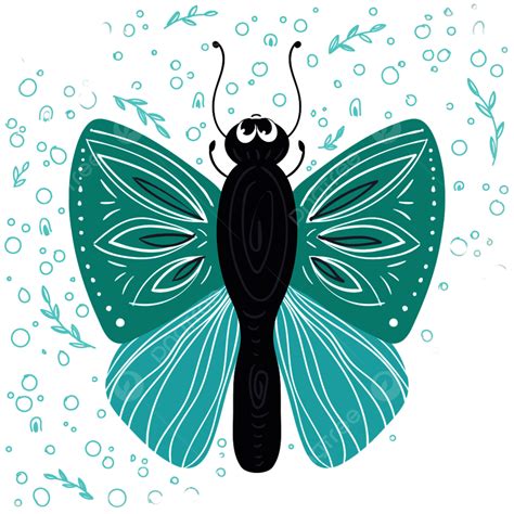 Cute Bug Vector Hd Images Vector Cute Cartoon Bug Nursery Scandinavian Isolated Png Image