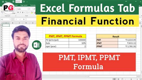 How To Use Pmt Ipmt Ppmt Formula In Excel Excel Financial Function