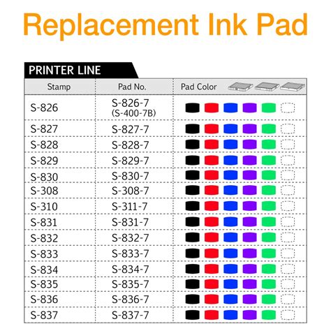 Shiny Replacement Ink Pad For Model S826 S837 And S308 S310 Shopee