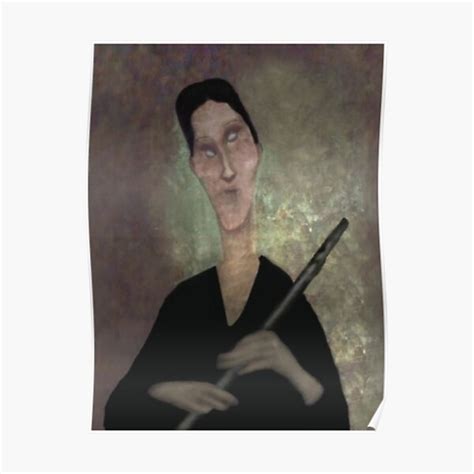 Flute Lady Poster By Trendingpizzazz Redbubble