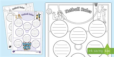 Netball Rules Writing Template Teacher Made Twinkl