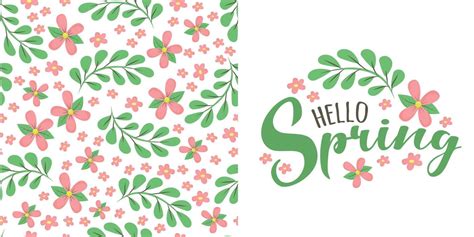 Spring Pattern Background Vector Art Icons And Graphics For Free Download