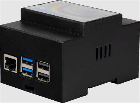 Joy It Korpusas Montuojamas Ant Din Bėgelio Skirtas Raspberry Pi 5