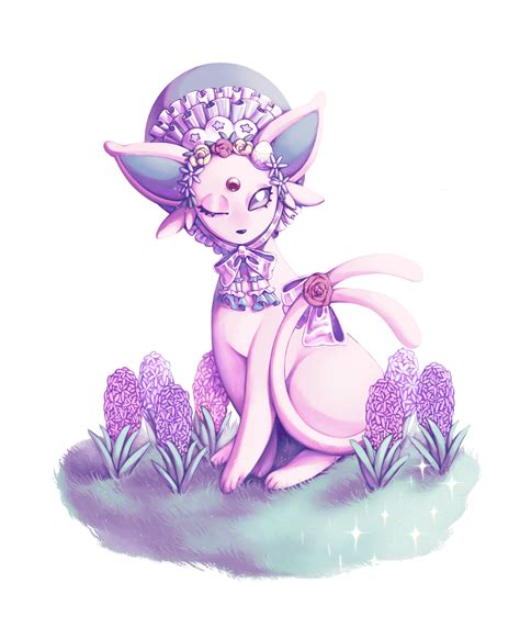 Artstation Spring Espeon Fanart