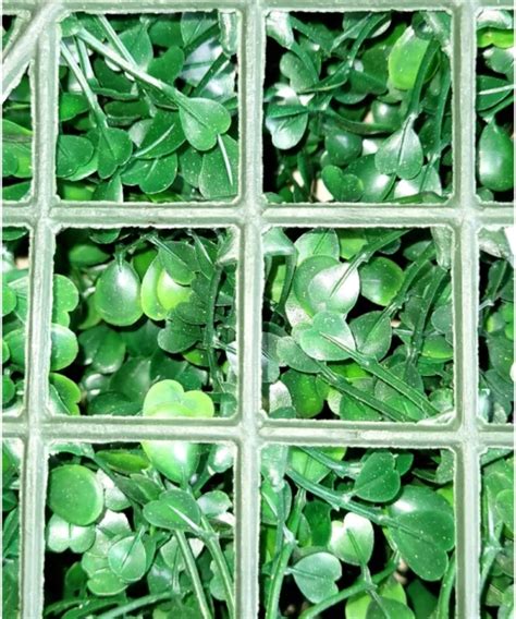 Artificial Wall Leaves For Vertical Garden Artificial Wall Grass Hedge Panel Indianeco