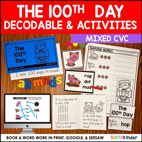 100th Day Of School Reading Activities Decodable Reader Science Of Reading Decodables Simply