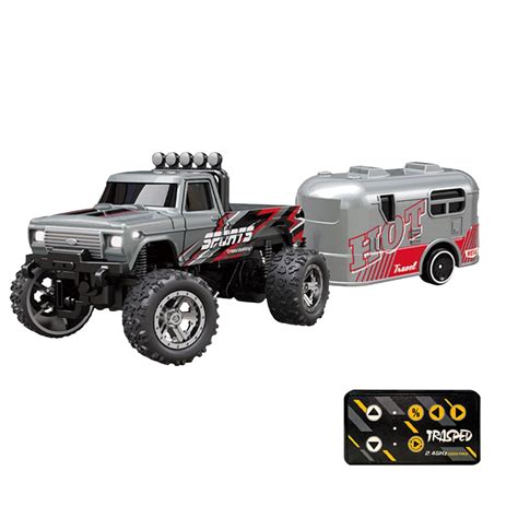 Mini Rc Truck With Trailer 164 Alloy Scale Remote Control Semi Truck