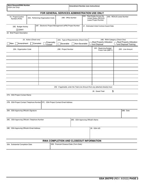 Gsa Form 2957pd Fill Out Sign Online And Download Fillable Pdf