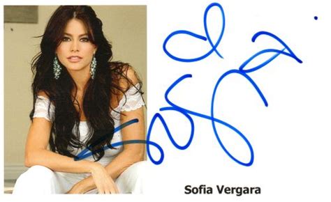 Kiwiautogals Autographs Sofia Vergara