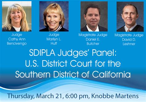 Sdipla March 21 2024 Special Event Sd Cal Judges Panel San