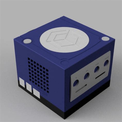 🎮 gamecube raspberry pi 4 case with power button and led・ stl file for
