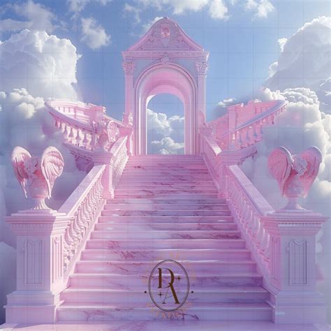 Pink Heaven Floral In Loving Memory Memorial Background Memorial