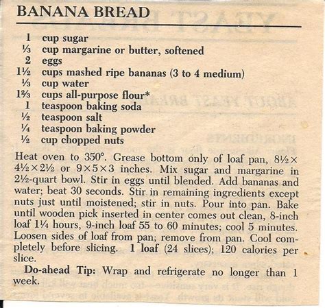 Betty Crocker Banana Bread Add One Extra Banana Baking Add