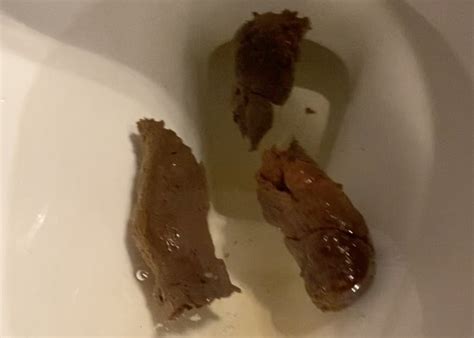 Three Solid Chunks In The Bowl