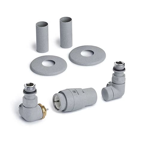 Terma Vision Salt N Pepper Left Sided Corner Radiator Valve