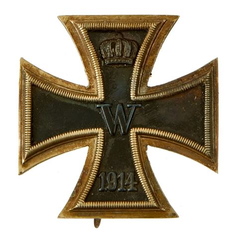 Original German Wwii Reissue Prussian Iron Cross First Class 1914 By