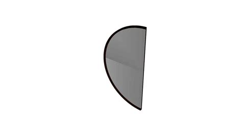 Half Circle Mirror Mko211 Hc 3d Model