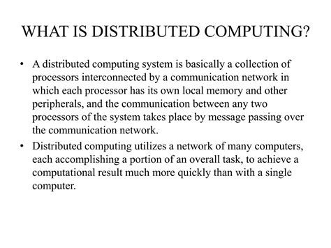 Distributed Computing Pptx