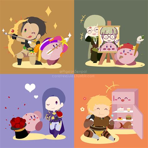 Golden Deer Dudes With Kirby Rfireemblem
