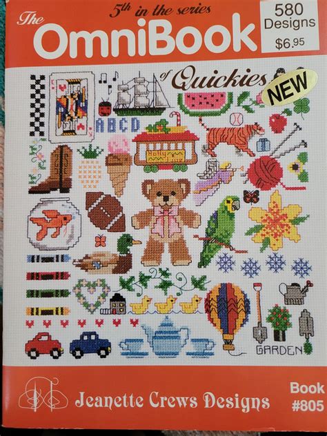 Vintage Jeanette Crews Designs Cross Stitch Pattern Omni Book Of