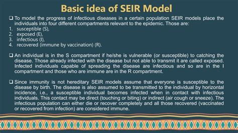 A Seir Model For Control Of Infectious Diseases Pptx