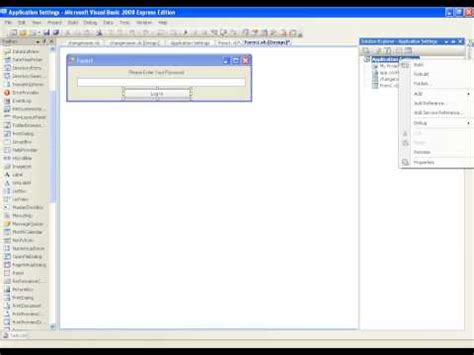 VB NET Tutorial 33 Using Settings Visual Basic 2008 2010 YouTube