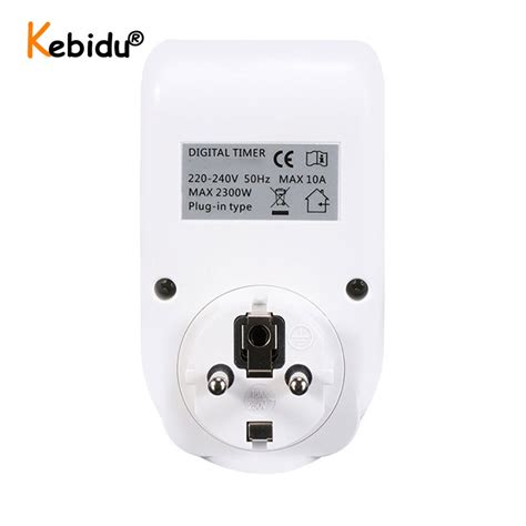 Eu Plug Smart Digital Timer Socket Switch Energy S Grandado