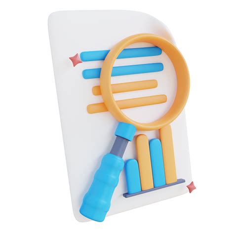 3d Illustration Data Analysis Document 18244825 Png