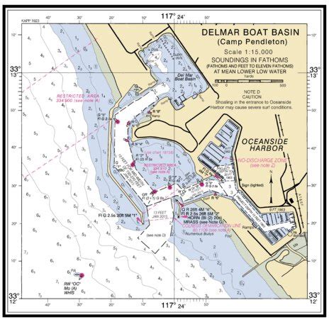 Delmar Boat Basin Camp Pendleton Map By National Oceanographic