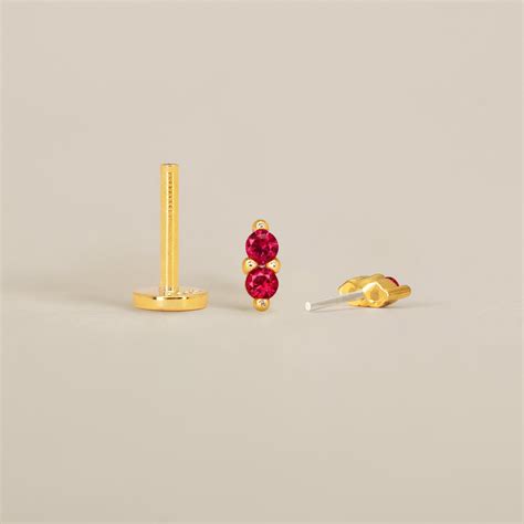 Ruby Twin Push Pin Eyrful Artistry