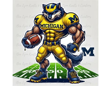 Fierce Michigan Wolverine Football Mascot Png Ultimate Game Day Fan