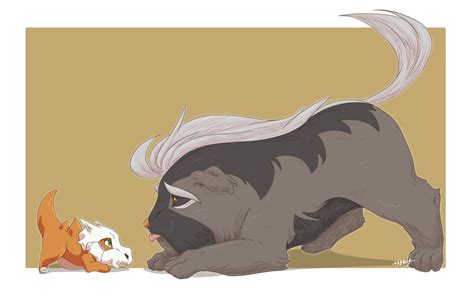 Cubone And Mabosstiff Pokemon Drawn By Bone1987 Danbooru